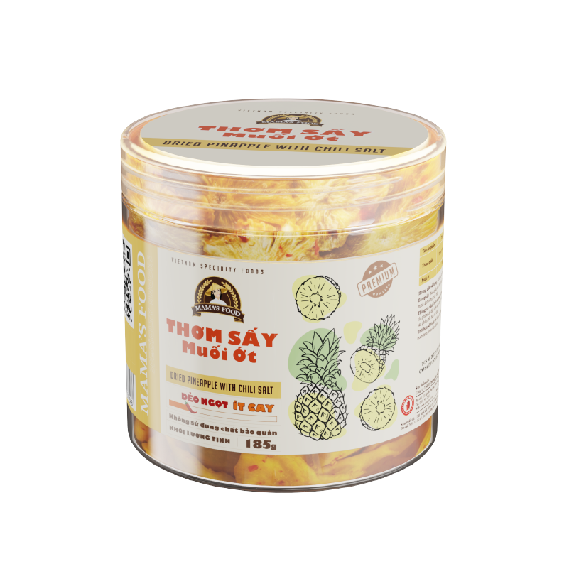 Thơm Sấy Muối Ớt - Mamafood
